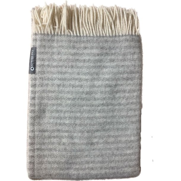 Læsø Uldstue Plaid Kattegat, Grå Stribe