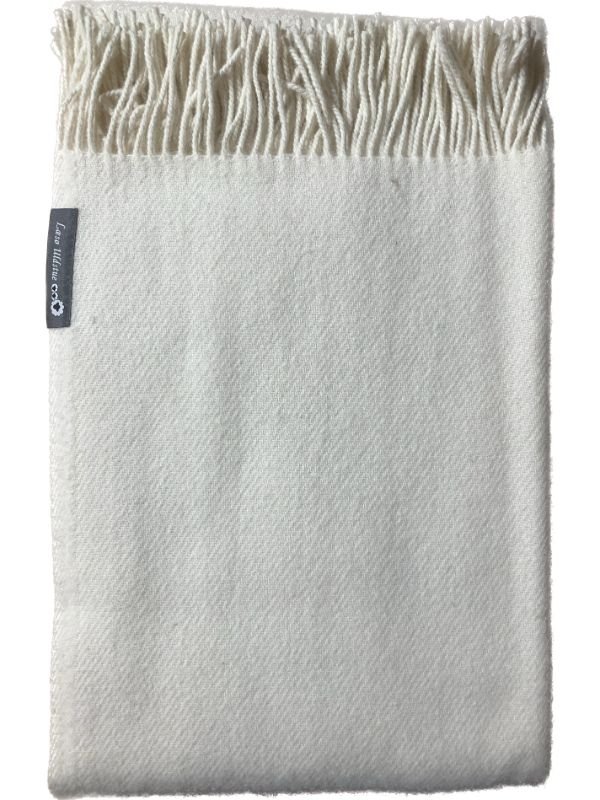 Læsø Uldstue Plaid Kattegat, Hvid