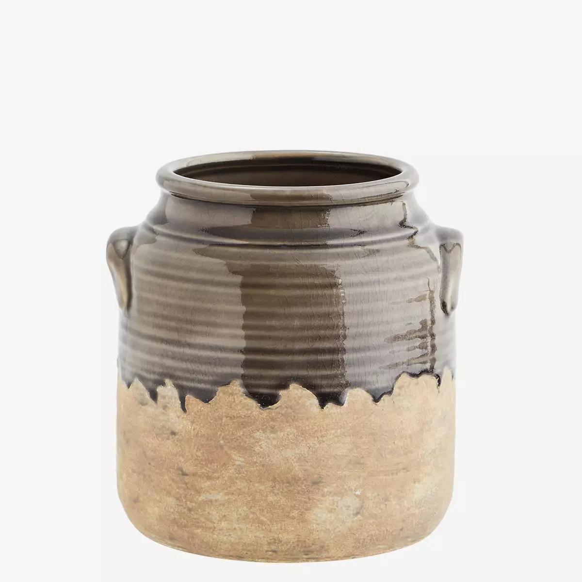 Madam Stoltz Sten Vase, Grå Natur